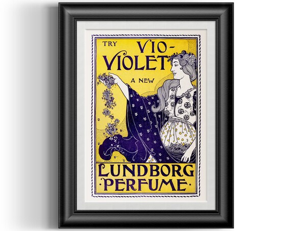 1800s Art Nouveau Vintage Perfume Poster Reproduction Print - Etsy UK