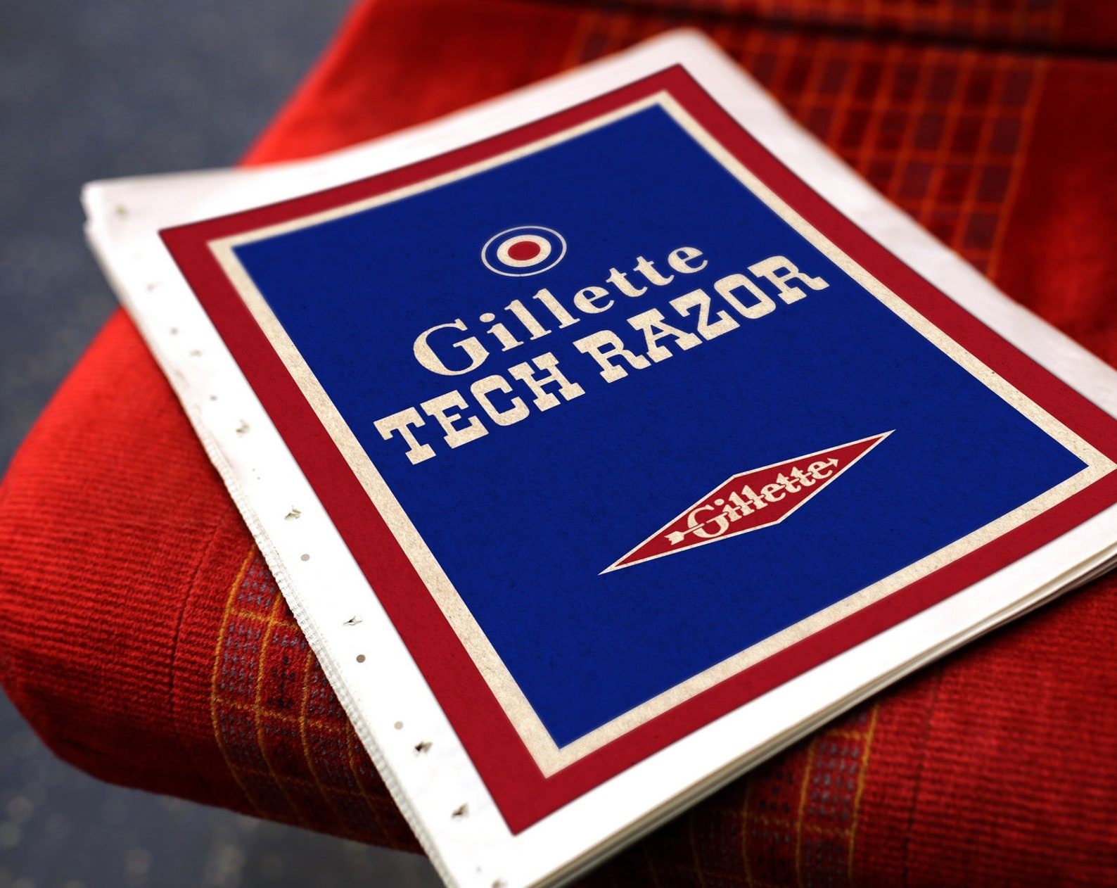 Gillette Tech Razor Poster Print Professionally Remastered Barbershop ...