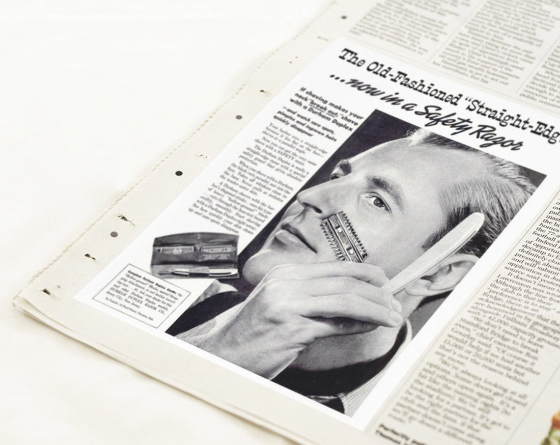 Durham Duplex Shavette Razor Advert Poster Print Remastered - Etsy