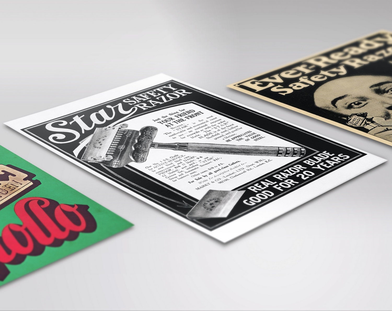 Star Safety Razor Lather Catcher Print Remastered and Cleaned | Etsy