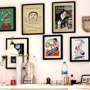Colgate Shaving Soap and His First Shave Advert Reproduction Print ...