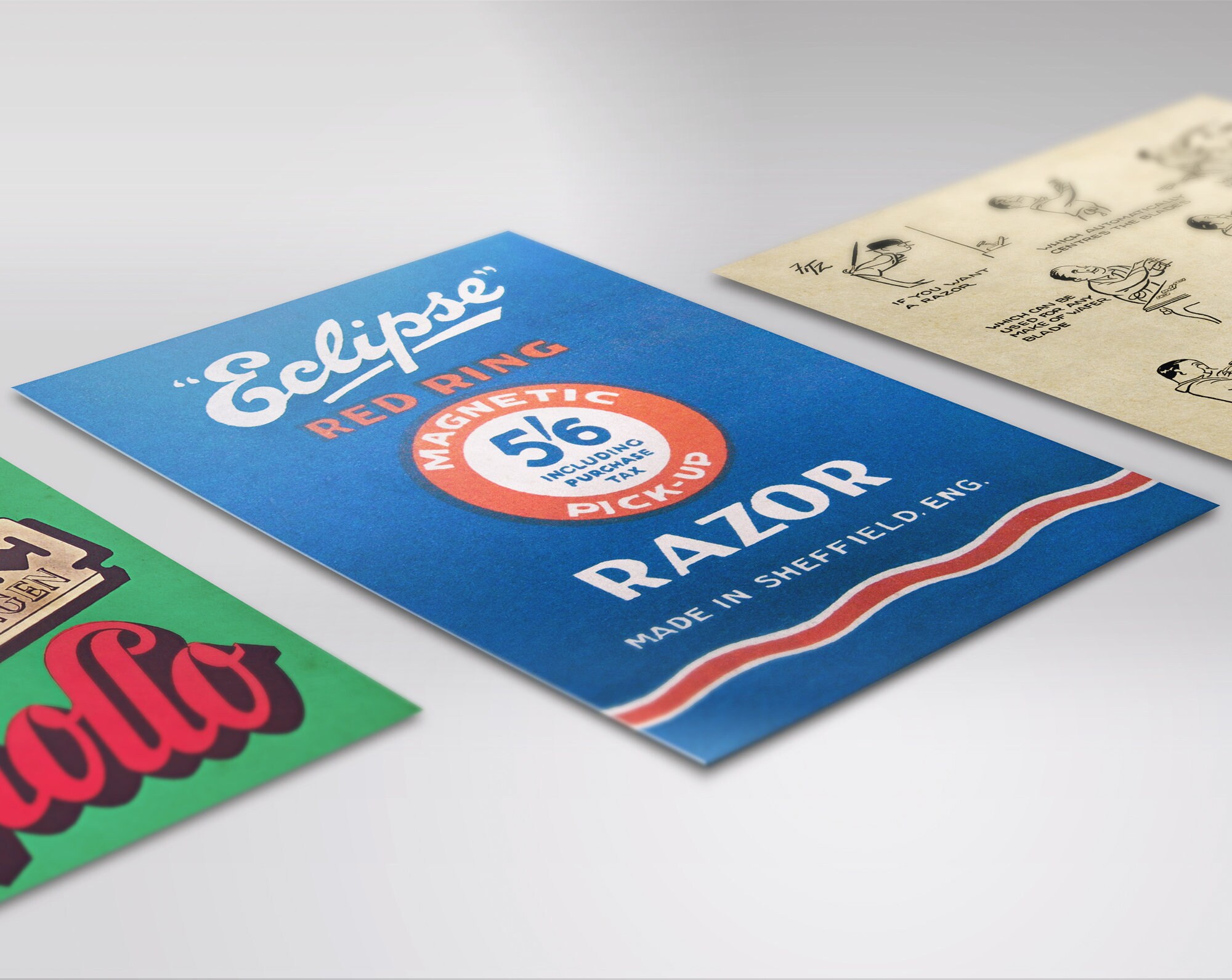 Eclipse Red Ring Safety Razor 1930s Box Insert Leaflet | Etsy