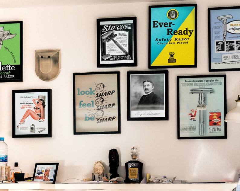 Look Sharp Feel Sharp Be Sharp Men Shaving Inspirational - Etsy