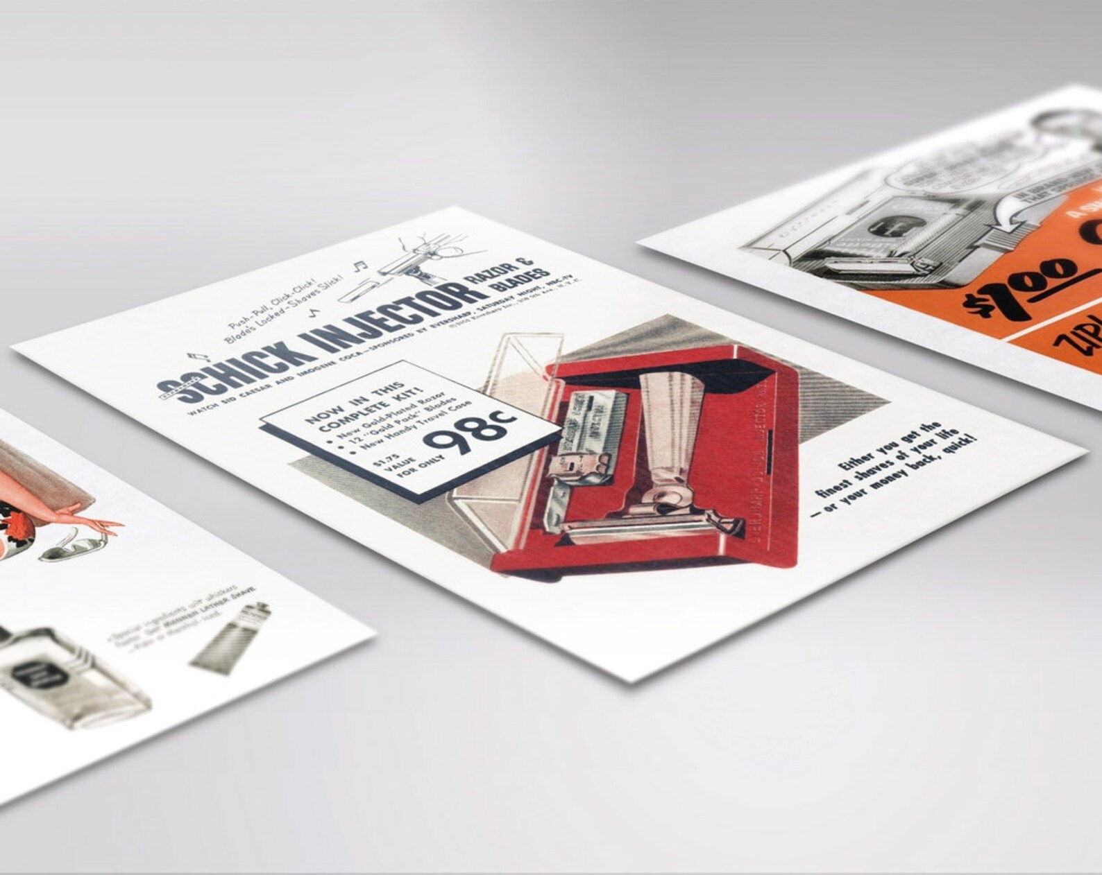 Eversharp Schick Injector G1 Razor Advert Reprint, Remastered and ...