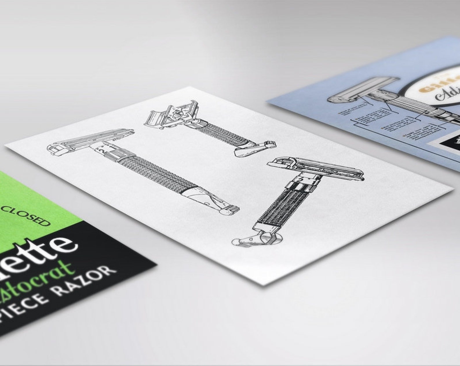 Gillette Toggle Quick Release Adjustable Razor Patent Print - Etsy