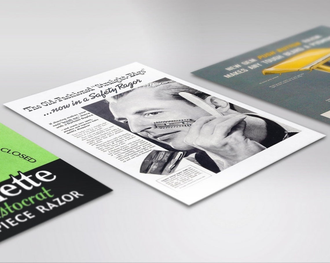 Durham Duplex Shavette Razor Advert Poster Print Remastered - Etsy