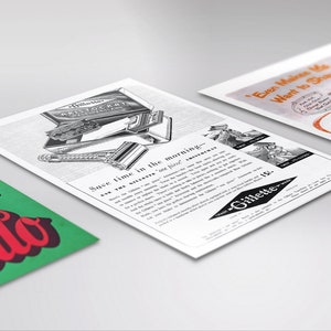 Vintage Gillette Aristocrat Newspaper Advert Reproduction, Perfect Dads ...