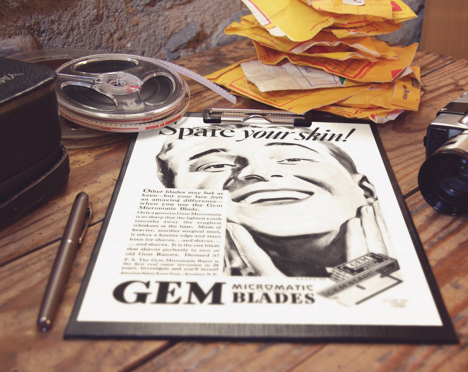 Gem Micromatic Razor Blades Advert Print Remastered and - Etsy