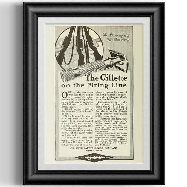 Gillette Razor - Etsy