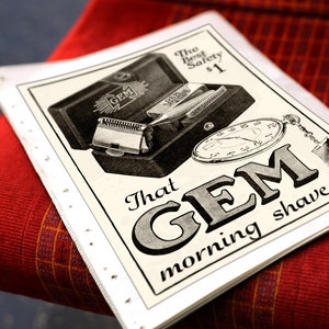 Gem Damaskeene Retro Single Edge Razor Advert Art Print Perfect for ...