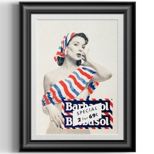 Barbasol Shaving Cream Newspaper Ad Poster Print, Professionally ...