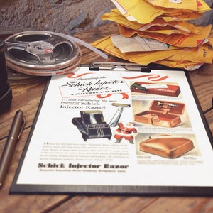 Schick Injector Type F Safety Razor Advert Print, Remastered and ...