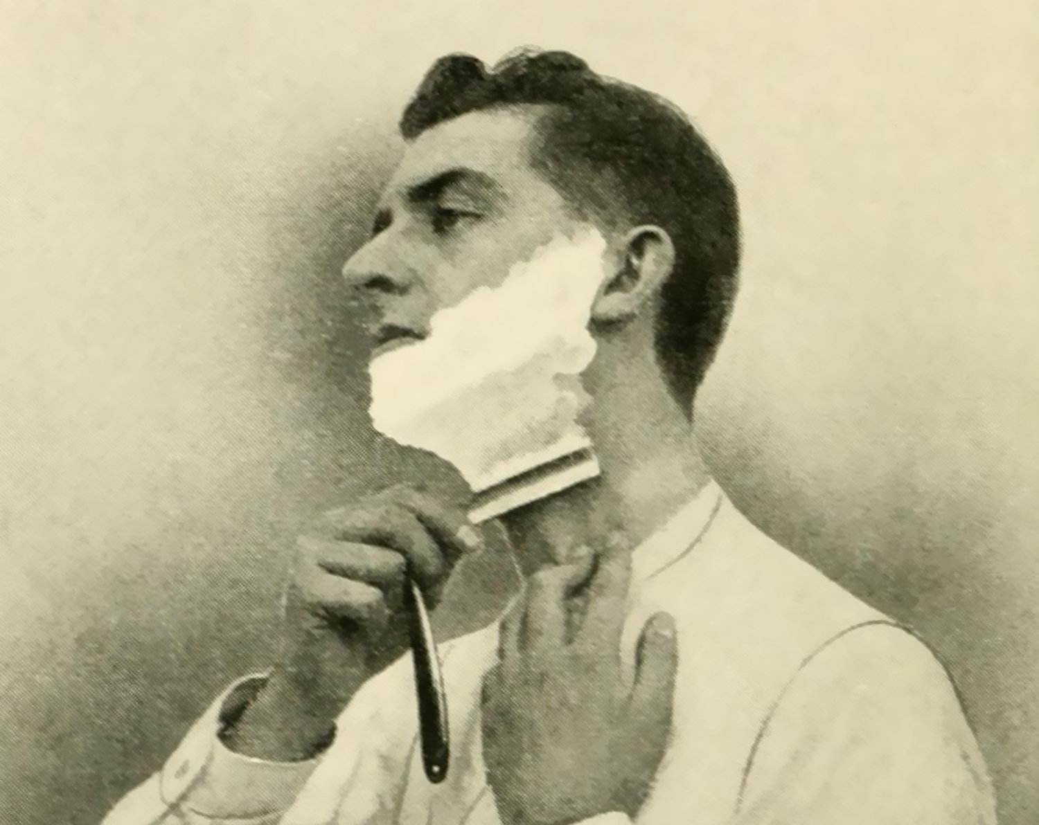 The Right Way to Shave Illustration Reproduction Print 6 of 6, Perfect ...