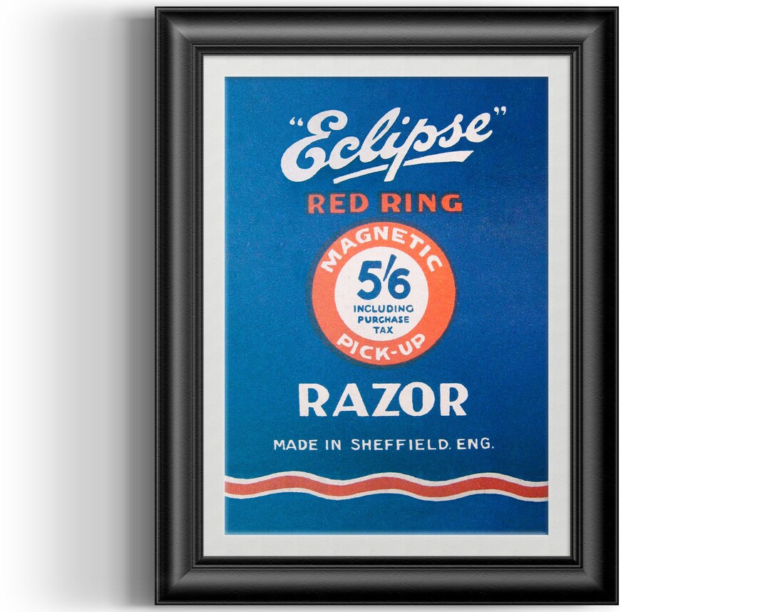 Eclipse Red Ring Safety Razor 1930s Box Insert Leaflet - Etsy