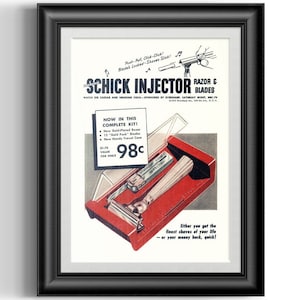 Eversharp Schick Injector G1 Razor Advert Reprint, Remastered and ...