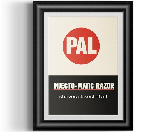 PAL Injecto-matic Injector Razor Poster Print Art Digitally | Etsy