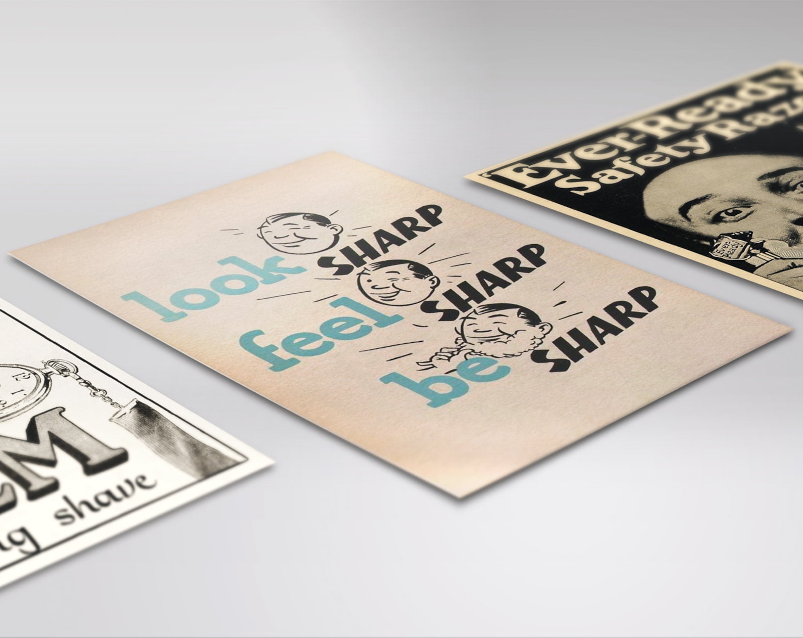 Look Sharp Feel Sharp Be Sharp Men Shaving Inspirational - Etsy