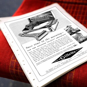 Vintage Gillette Aristocrat Newspaper Advert Reproduction, Perfect Dads ...