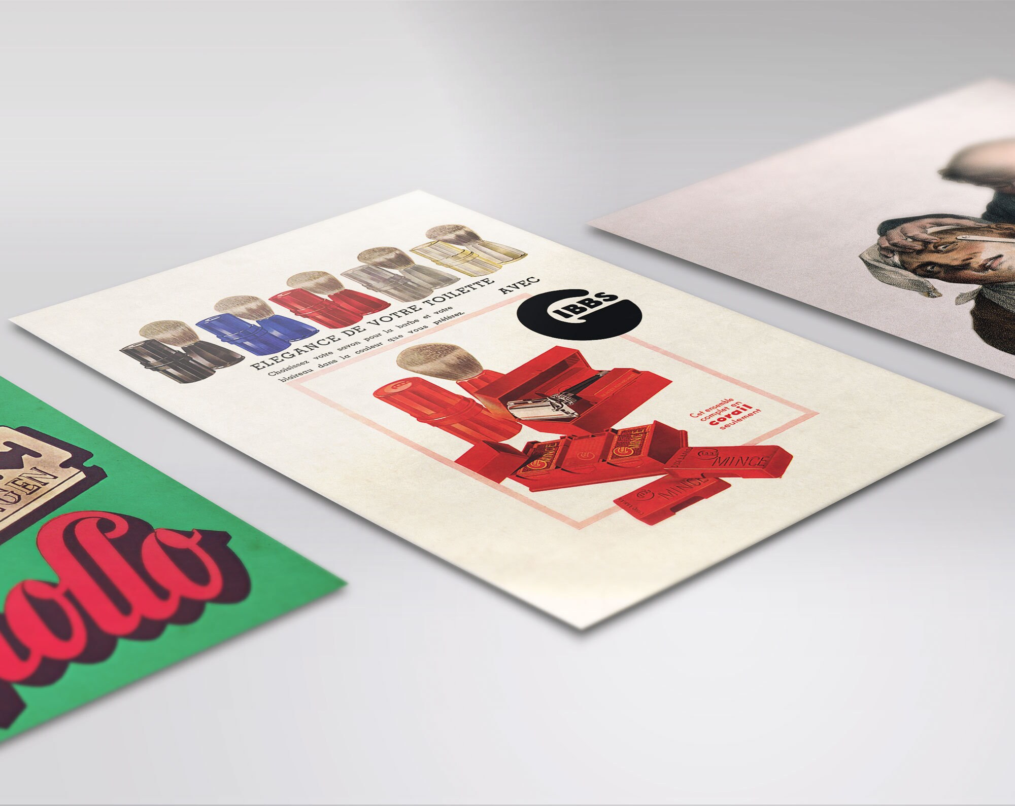 Vintage Gibbs Adjustable Razor Advert Reproduction Poster | Etsy