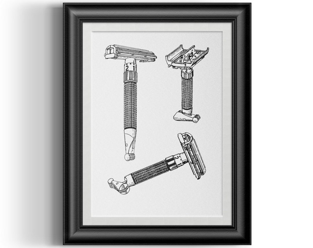 Gillette Toggle Quick Release Adjustable Razor Patent Print - Etsy