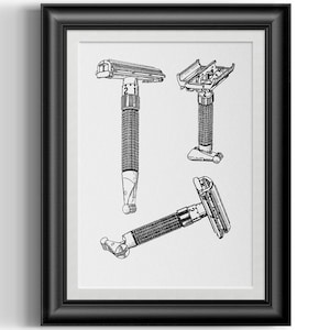 Gillette Toggle Quick Release Adjustable Razor Patent Print - Etsy