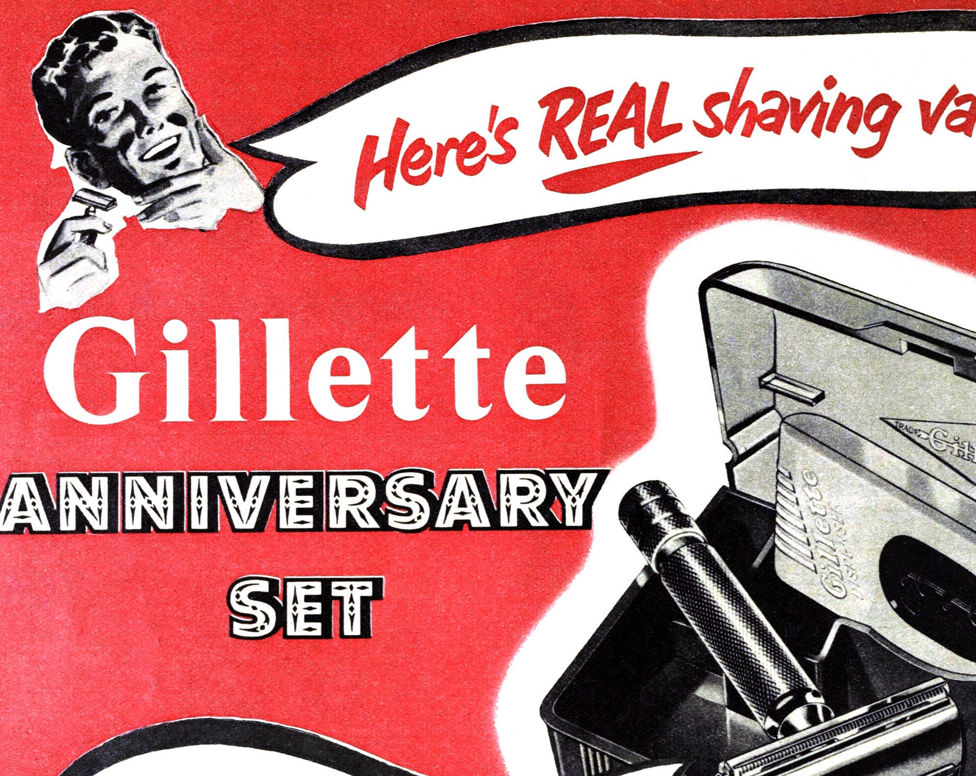 Vintage Gillette 1952 Anniversary Set No 52A Twist to Open TTO - Etsy