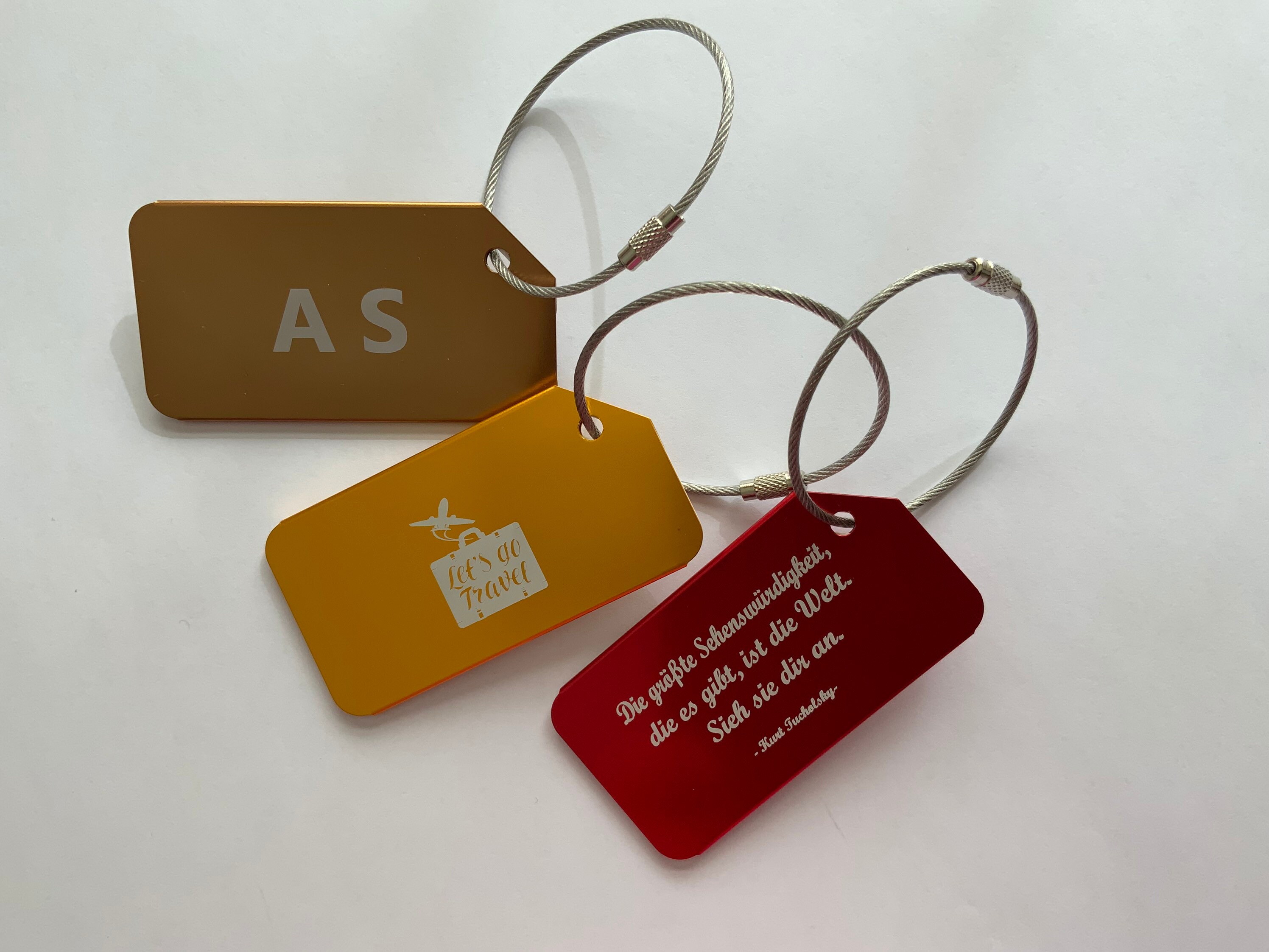 Luggage Tag Luggage Tag With Your Personal Initials Or Your Etsy UK
