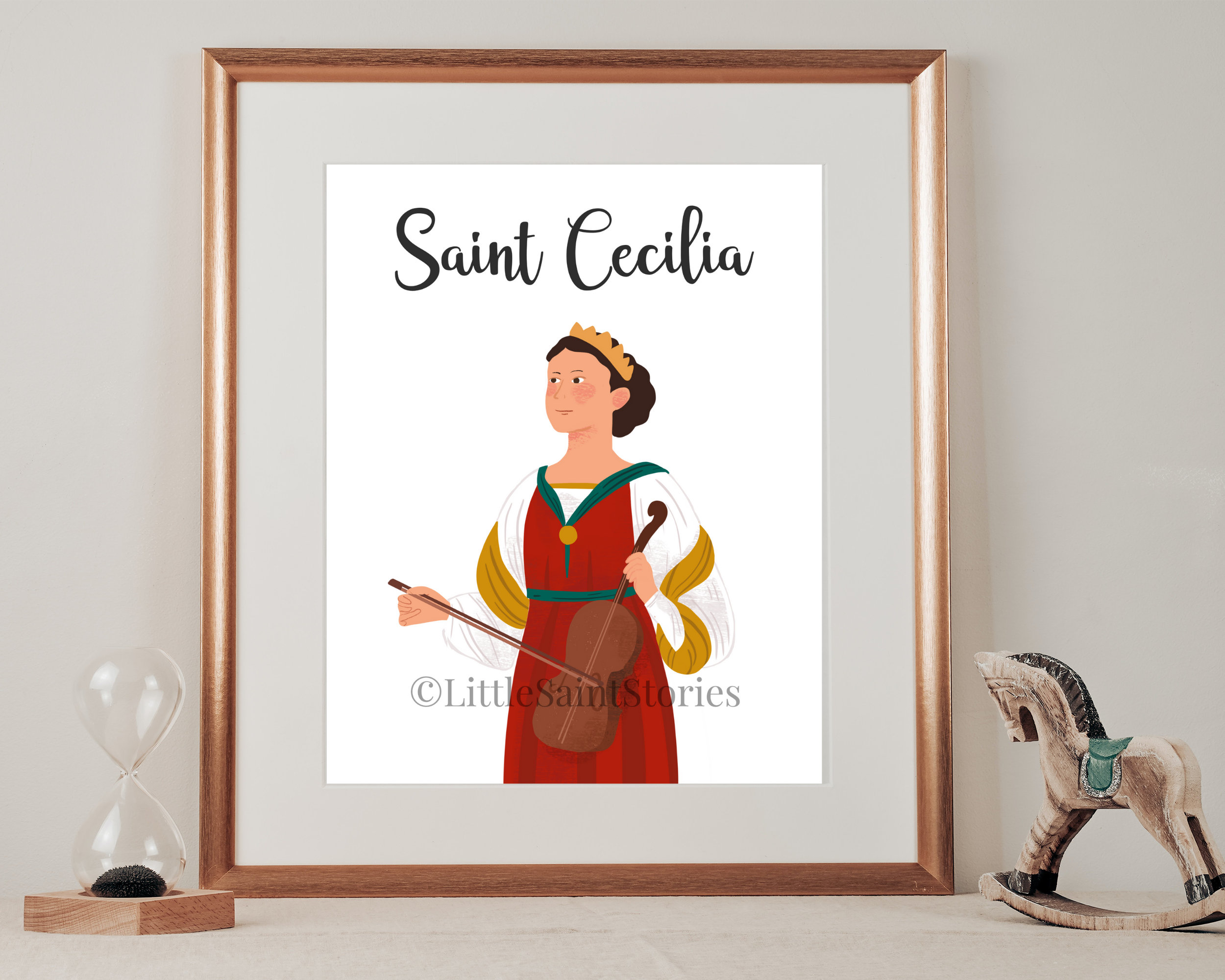 DIGITAL DOWNLOAD | St. Cecilia Print | Catholic Print | Saint | Cecilia ...