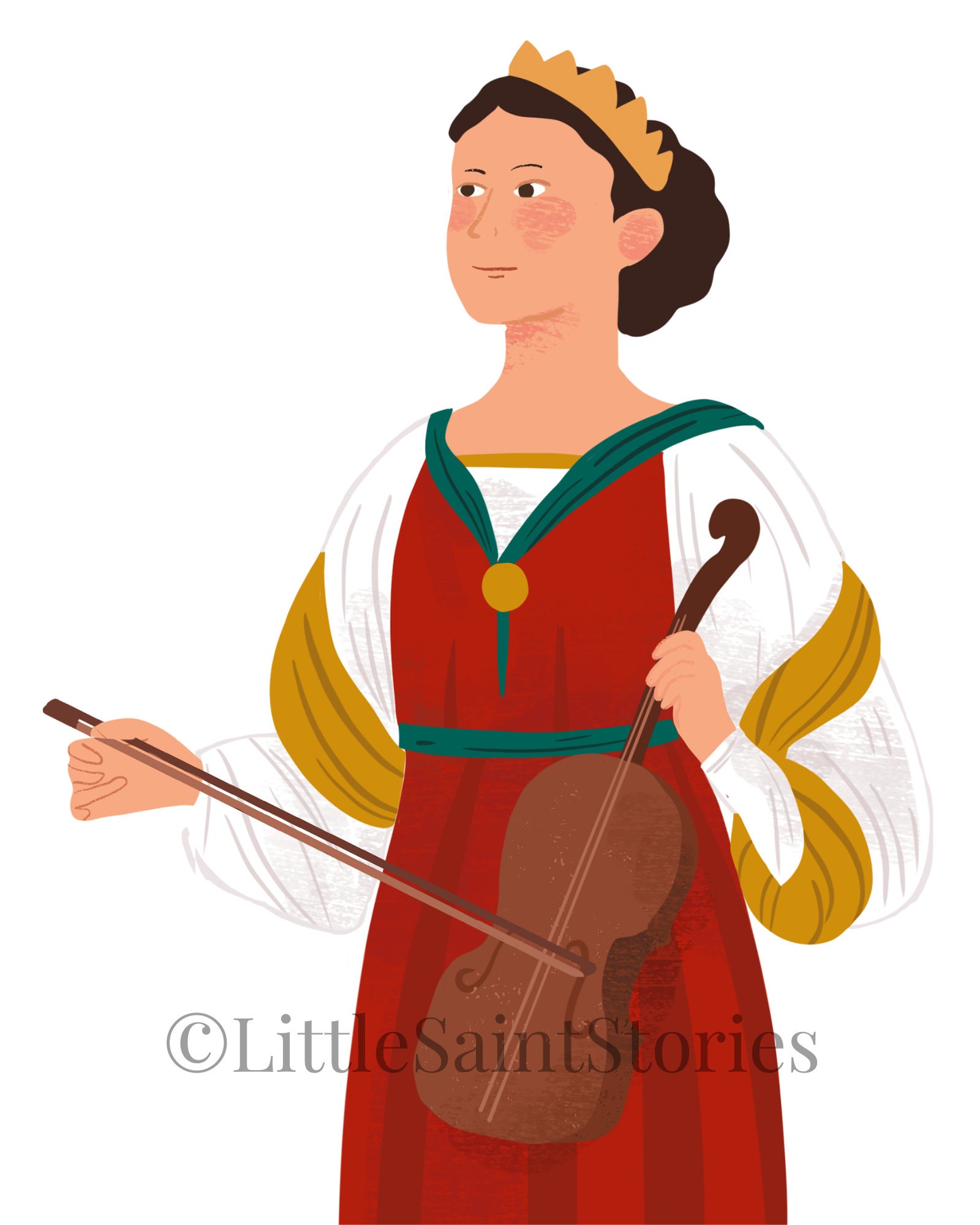 DIGITAL DOWNLOAD | St. Cecilia Print | Catholic Print | Saint | Cecilia ...