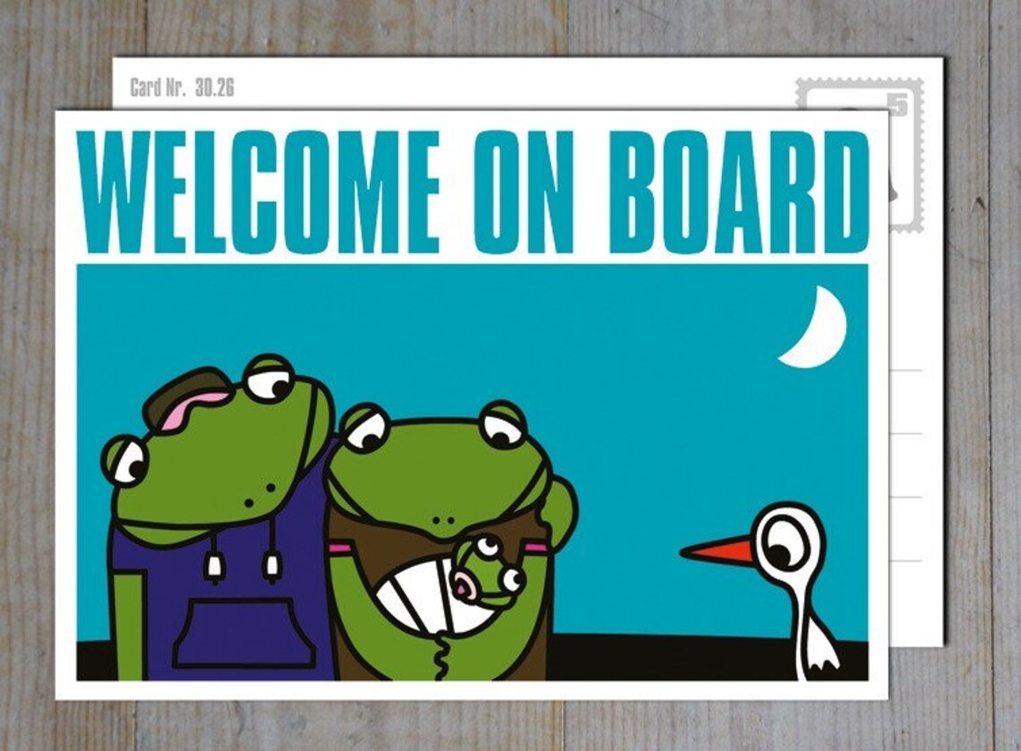 Welcome on Board Card - Etsy