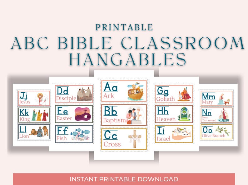 ABC Bible Alphabet Decoration| Printable Kids Bible Activity ...