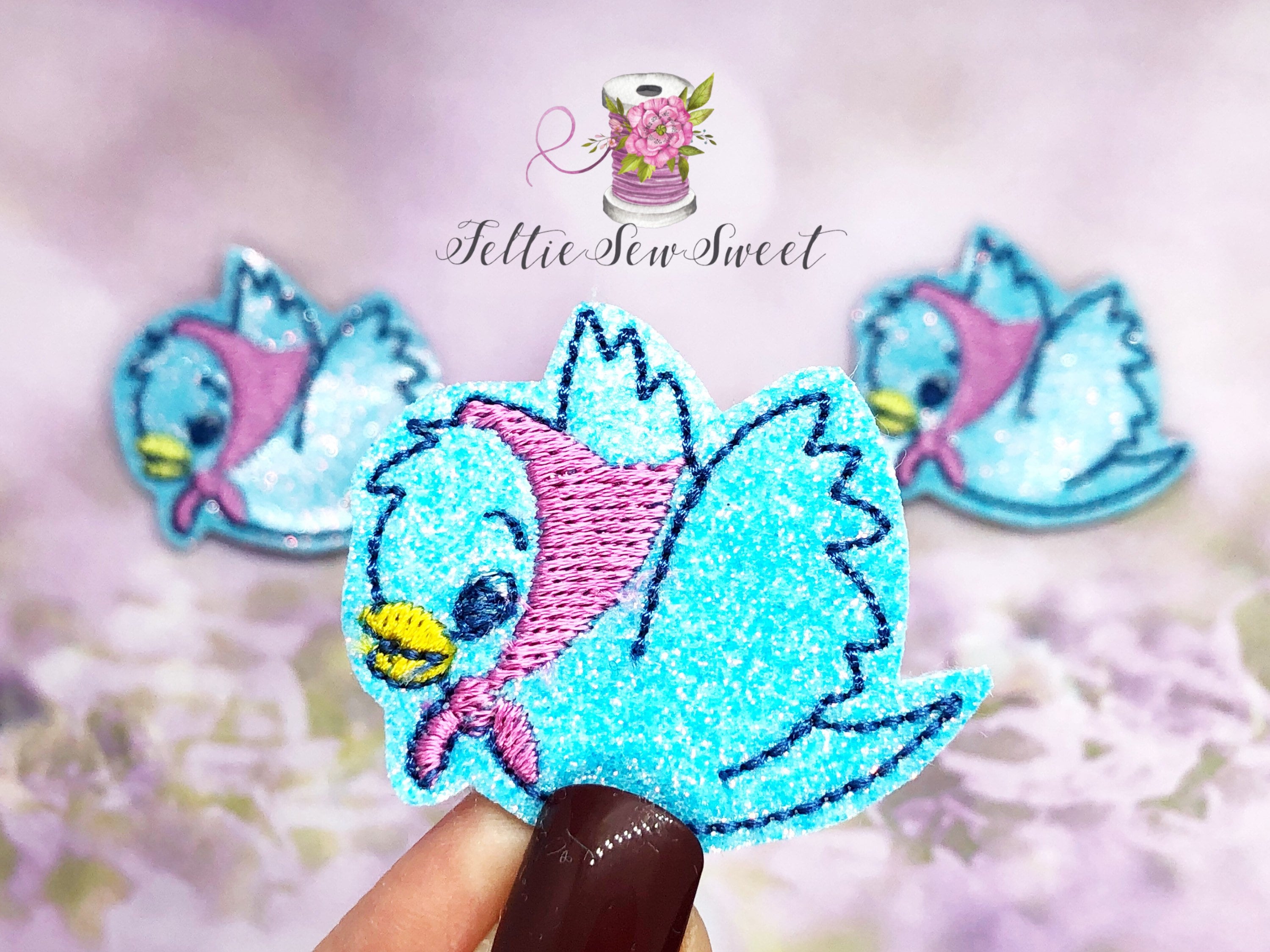Cinderella Birds Holding Ribbon