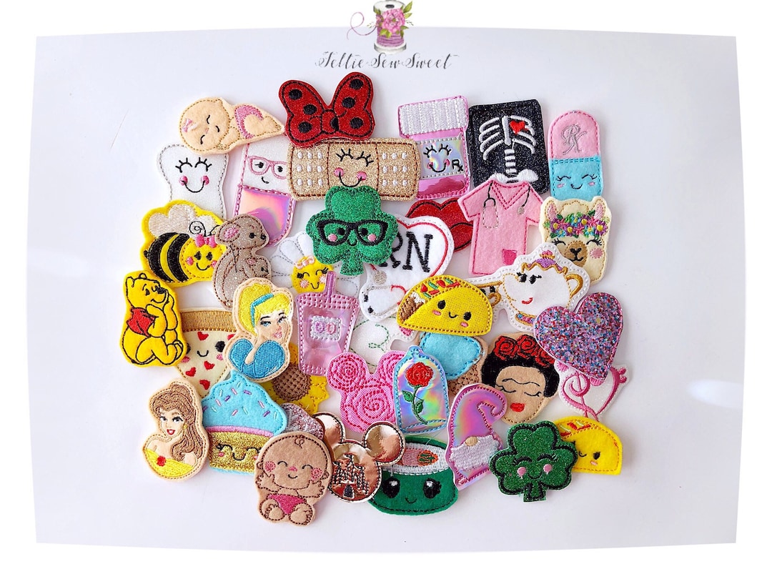 20 Felties Grab Bag, Felties Mystery Pack, Bow Centers, Bow Felties - Etsy