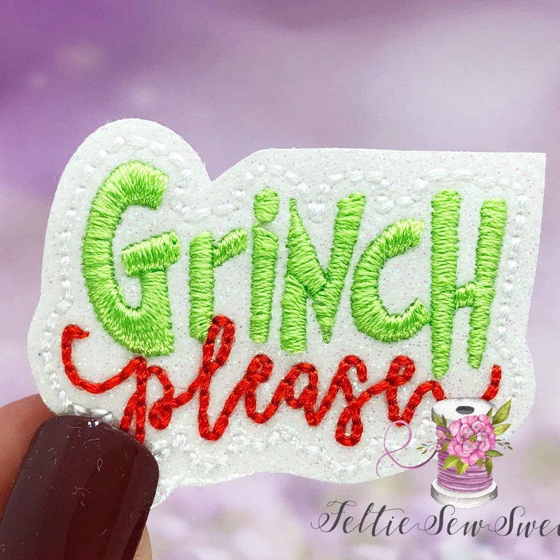 Grinch Applique - Etsy