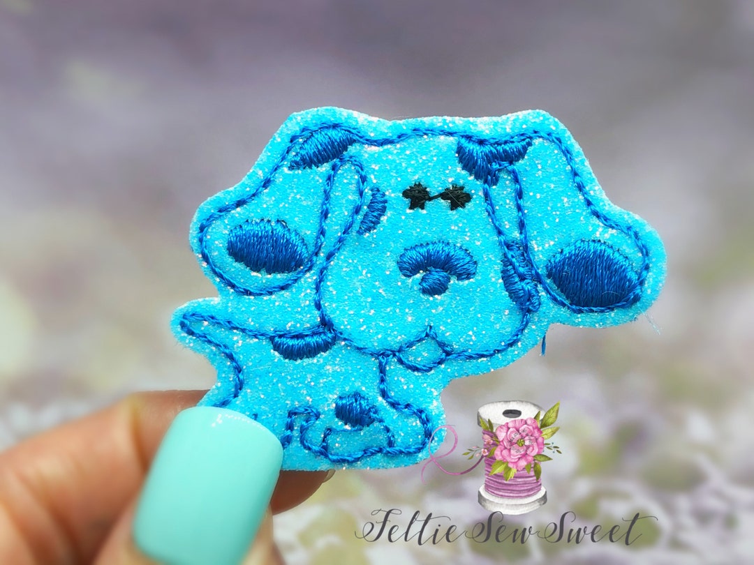 Blue Navy Dog Feltie, Puppy Feltie, Dog Felties, Set of 3 - Etsy