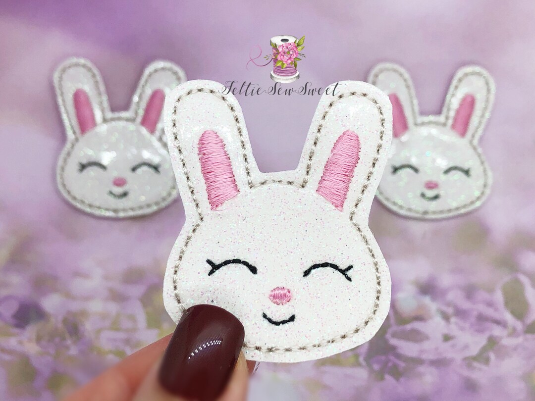 Glitter Bunny Felties, Bunny Felties, Easter Felties, Set of 3 - Etsy
