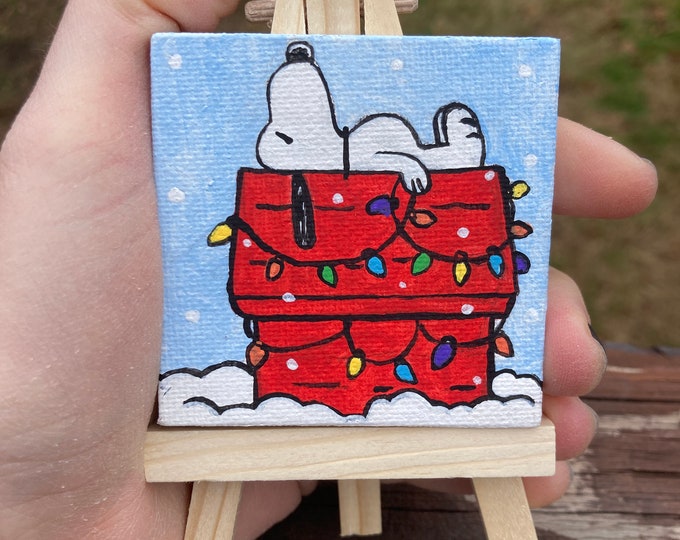 Snoopy/ Snoopy Fan Art/ Snoopy on His House/ Snoopy Christmas/ Charlie ...