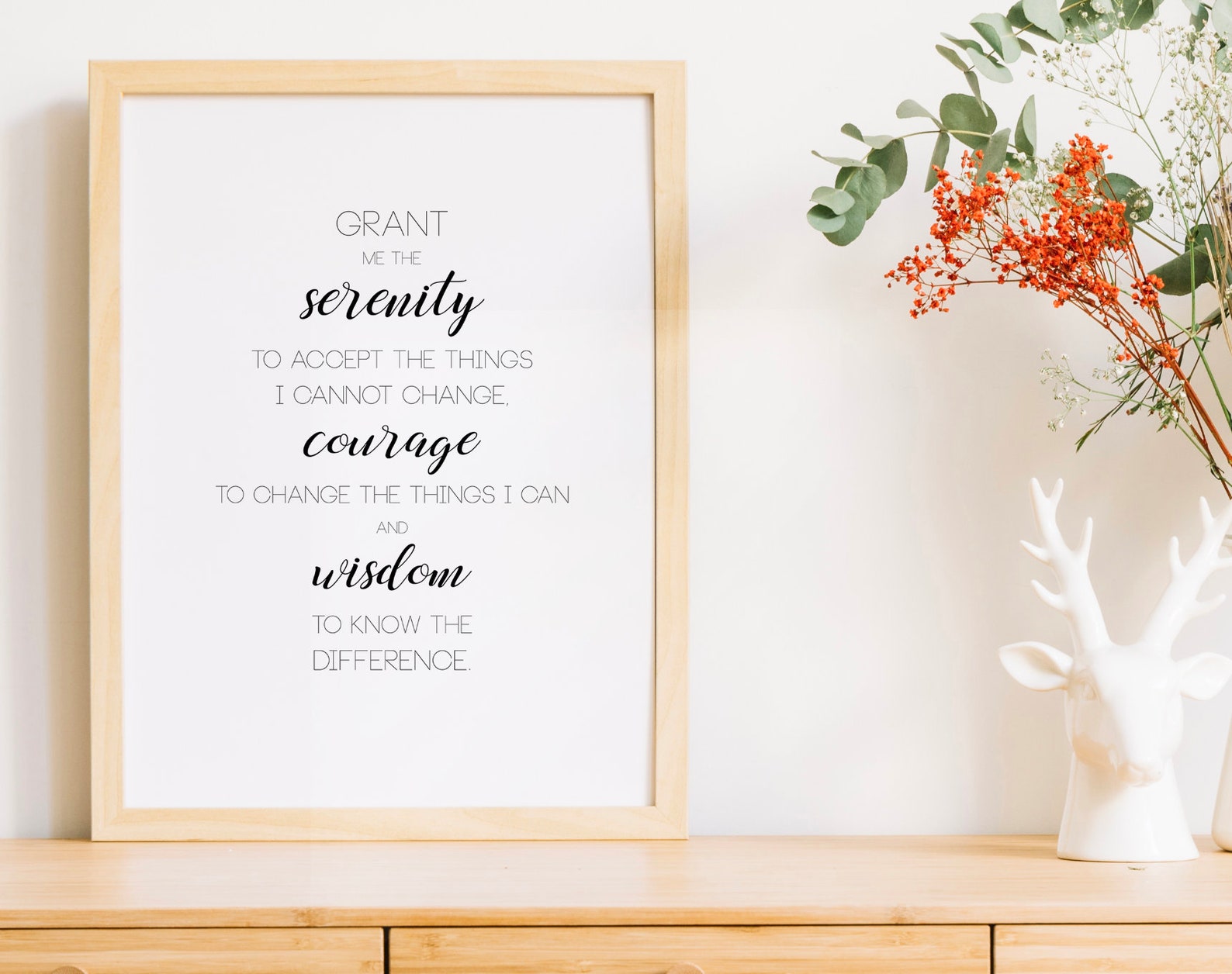 Serenity Prayer V2 || Printable Art, Download, Meditation, Mantra ...