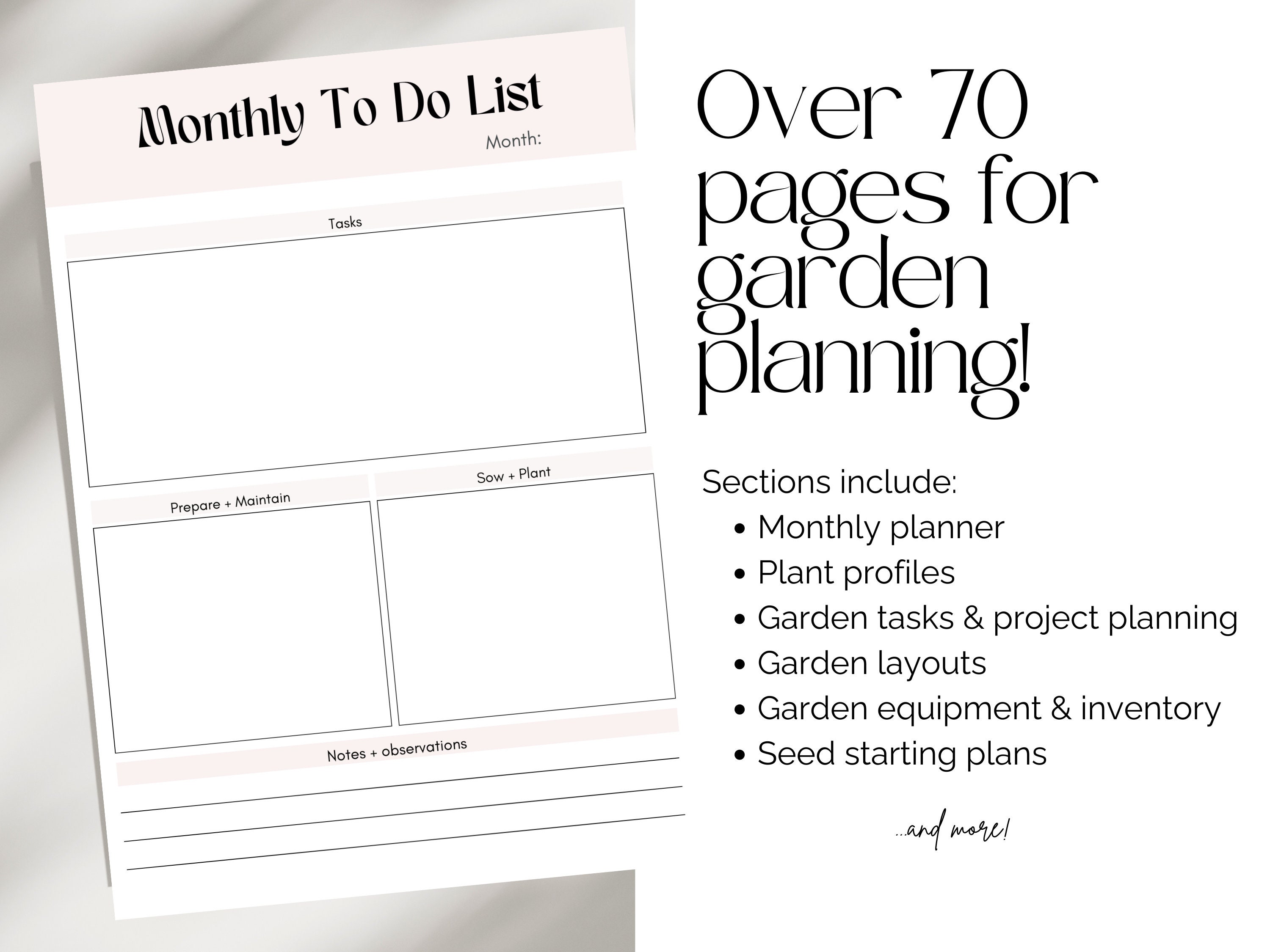 Complete Yearly Garden Planner Printable Garden Tasks, Homestead, Seed ...