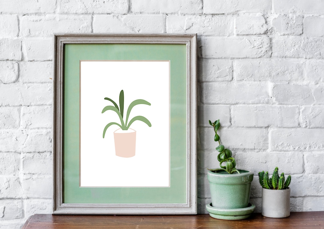 Simple Potted Plant #1 || Printable Art, Plant, Plants, Download ...