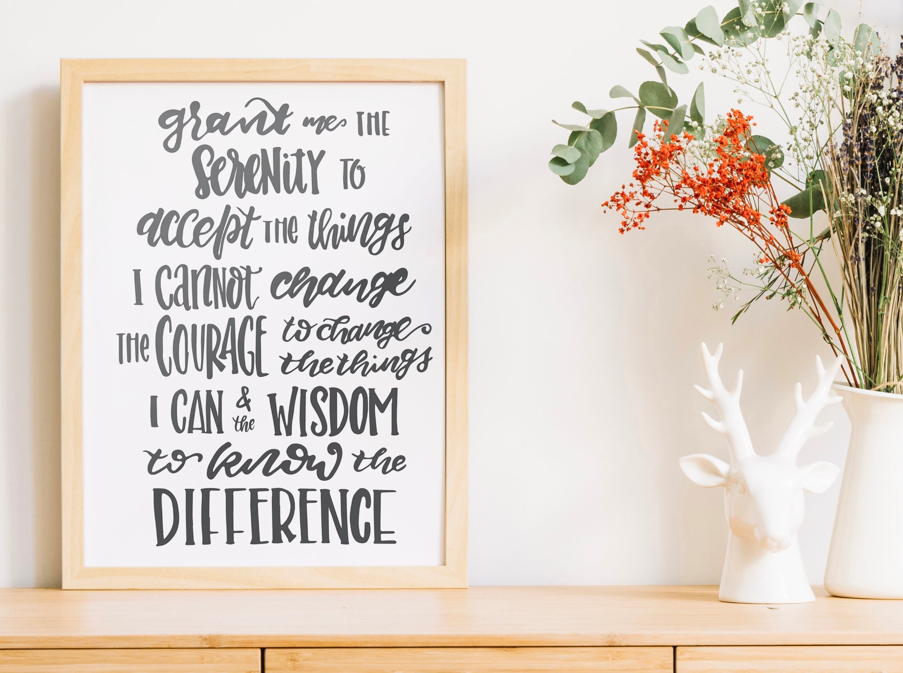 Serenity Prayer V4! || Printable Art, Download, Meditation, Mantra ...