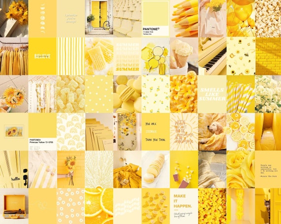 Fashion Color Yellow Collage