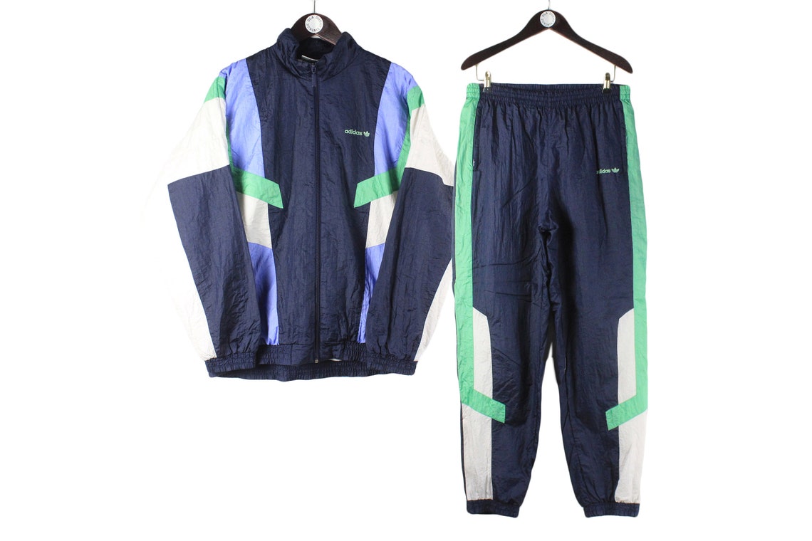 Vintage ADIDAS Tracksuit Size L Oversize Retro Sport Clothing 90's ...