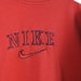 Vintage NIKE Sweatshirt Bootleg Red Big Logo Rare 90s Rave - Etsy