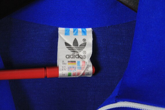 vintage ADIDAS ORIGINALS track jacket authentic blue … - Gem
