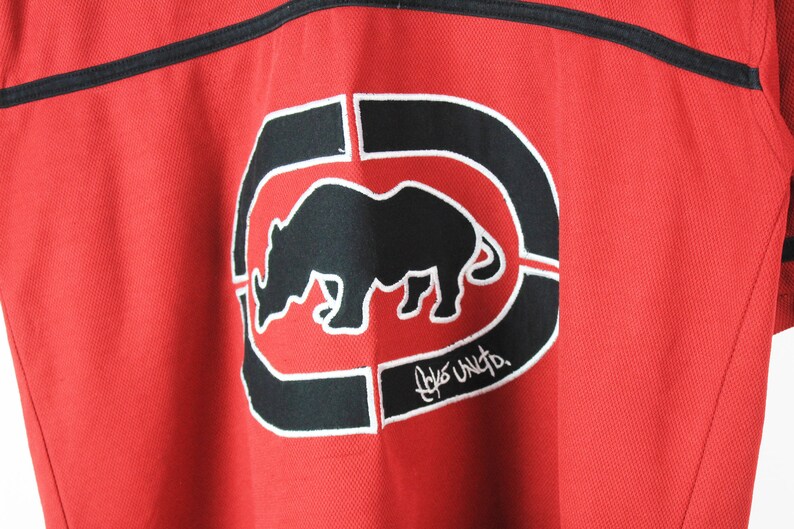 Vintage ECKO UNLTD Hip Hop T Shirt Red Big Logo Size L - Etsy