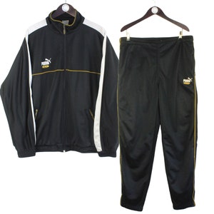 Vintage PUMA King Tracksuit Size Men's XL Authentic Rare Retro Rave 90 ...