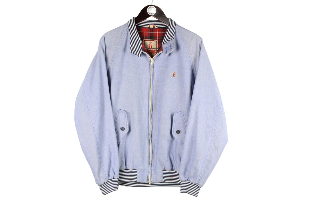 Vintage BARACUTA Jacket Harrington Style Blue Authentic Men's Size S/M ...