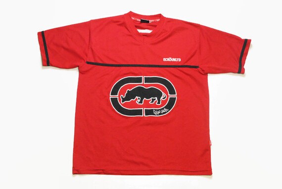 Vintage ECKO UNLTD hip hop t shirt red big logo Size L | Etsy