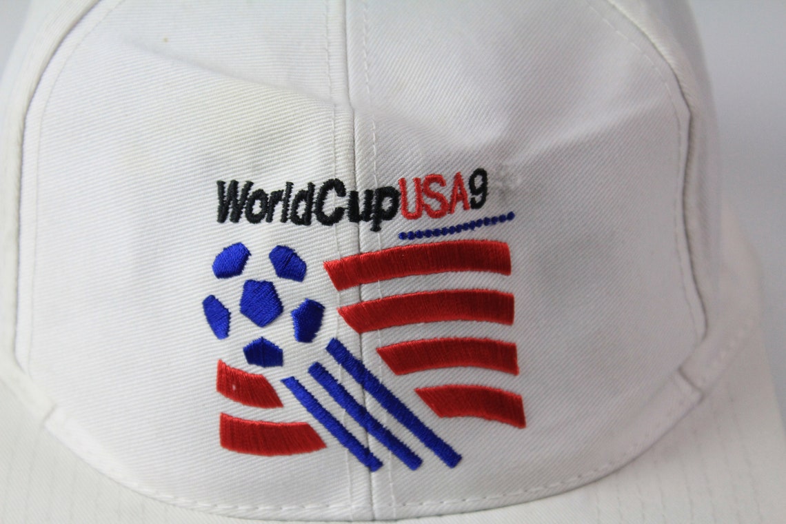 Vintage WORLD CUP 1994 USA Cap Big Logo Hat One Size White 94 - Etsy